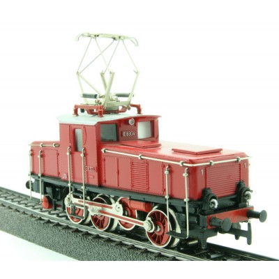 Zugpackung mit Behältertragwagen, E-Lok BR E63 in rot mit 3 ...
