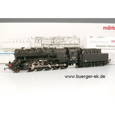 Schlepptenderdampflokomotive 150Z der SNCF, schwarz, Aufschriften am ...